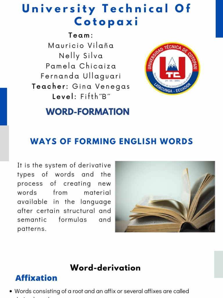 English Word Formation Guide | PDF | Word | Part Of Speech