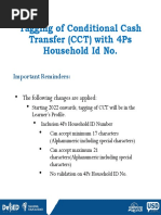 CCT Recipient Tagging Guide | PDF | Business | Finance & Money Management
