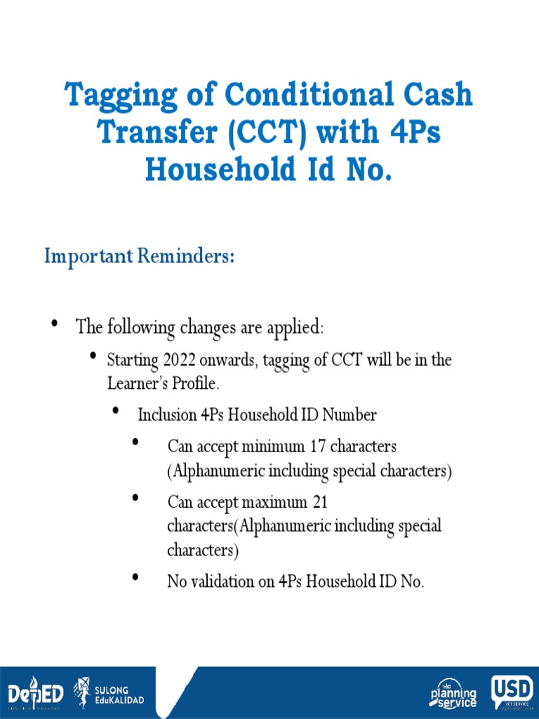 CCT With 4Ps Household ID No. Tutorial Guide | PDF | Computing | Information Technology