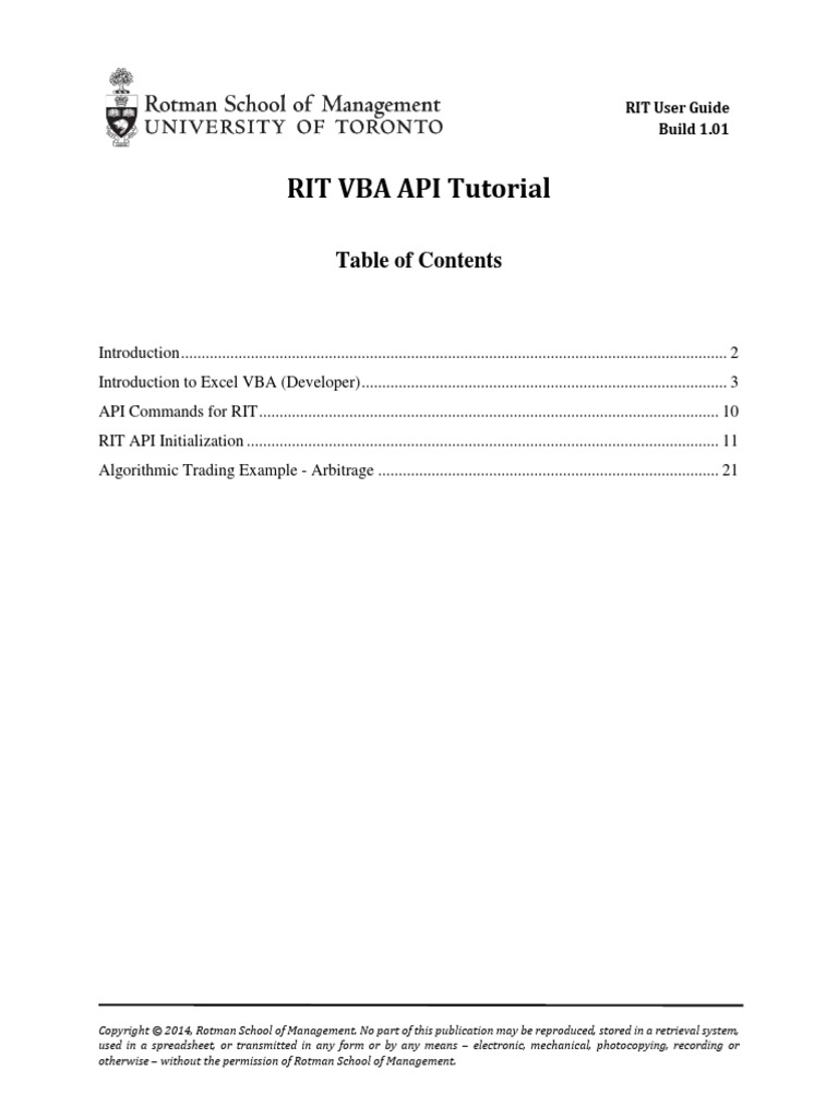 Vba Api Tutorial.297 | PDF