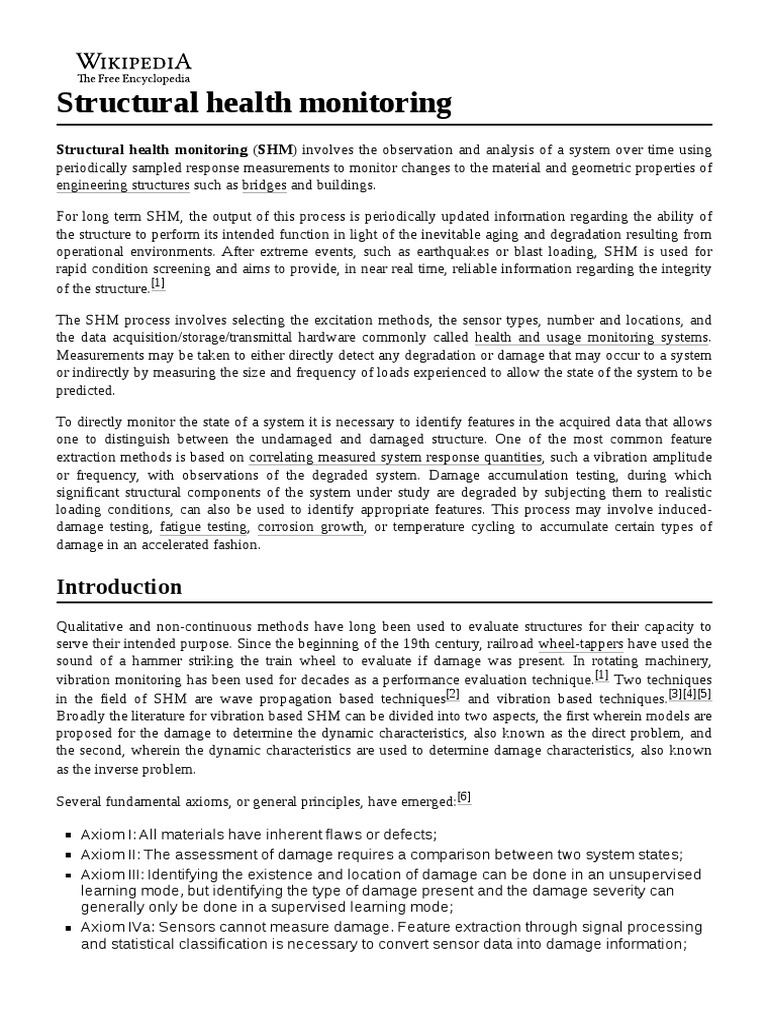 Principles of Structural Health Monitoring | PDF
