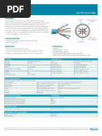 Cat6 U/UTP Cable DS-1LN6U-SC0 Specs | PDF | Electromagnetism | Electricity