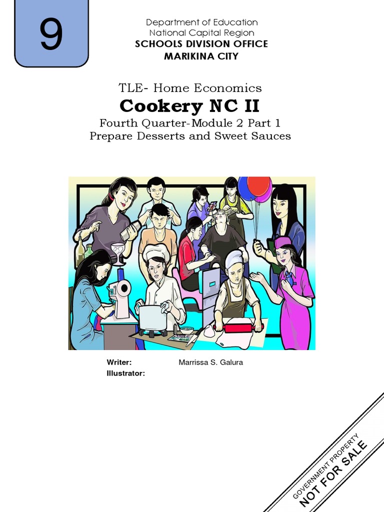 TLE-Cookery9_Q4_M2.1_Prepare-Desserts_final-1 | PDF | Desserts | Custard