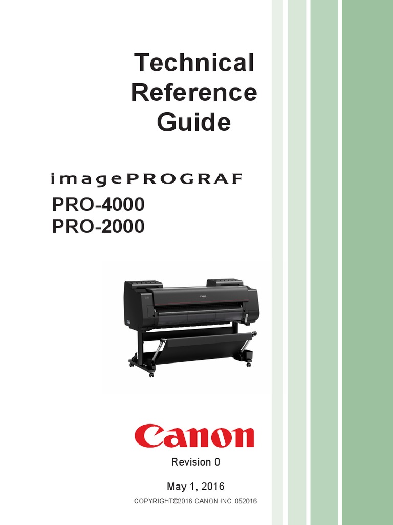 iPF PRO 2000 - 4000 TRG - Rev0 - 050116 | PDF | Pump | Printer (Computing)