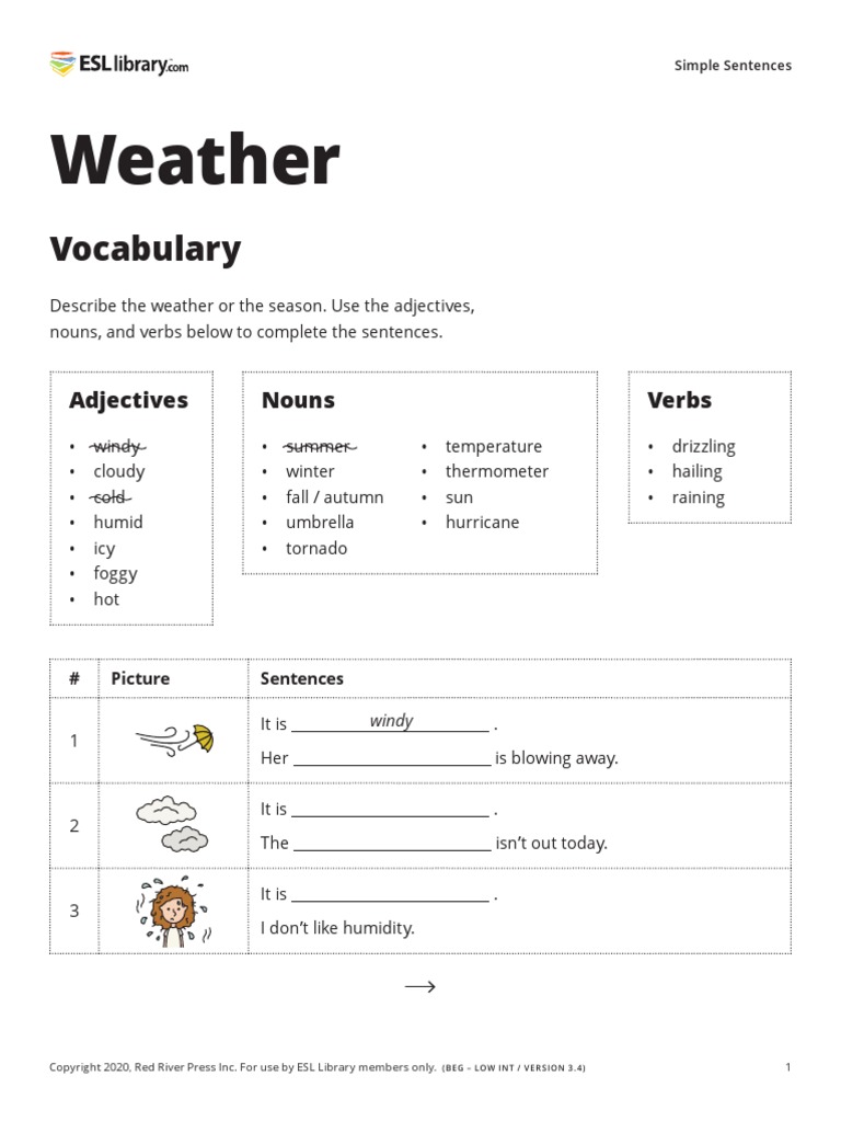 91 Weather US | Download Free PDF | Weather | Verb