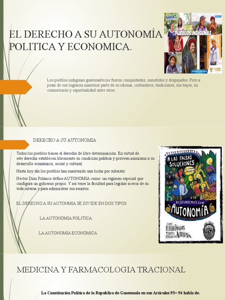Derecho a la Autonomía Política | PDF | Ciencias sociales | Derecho