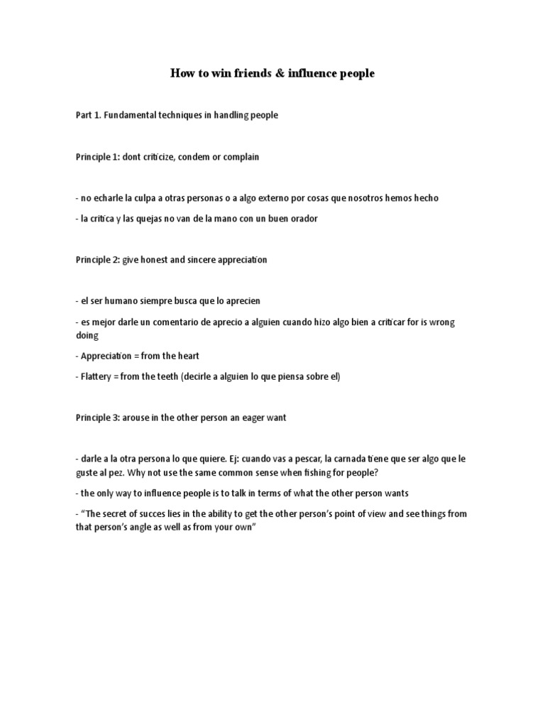 How To Win Friends & Influence People | PDF