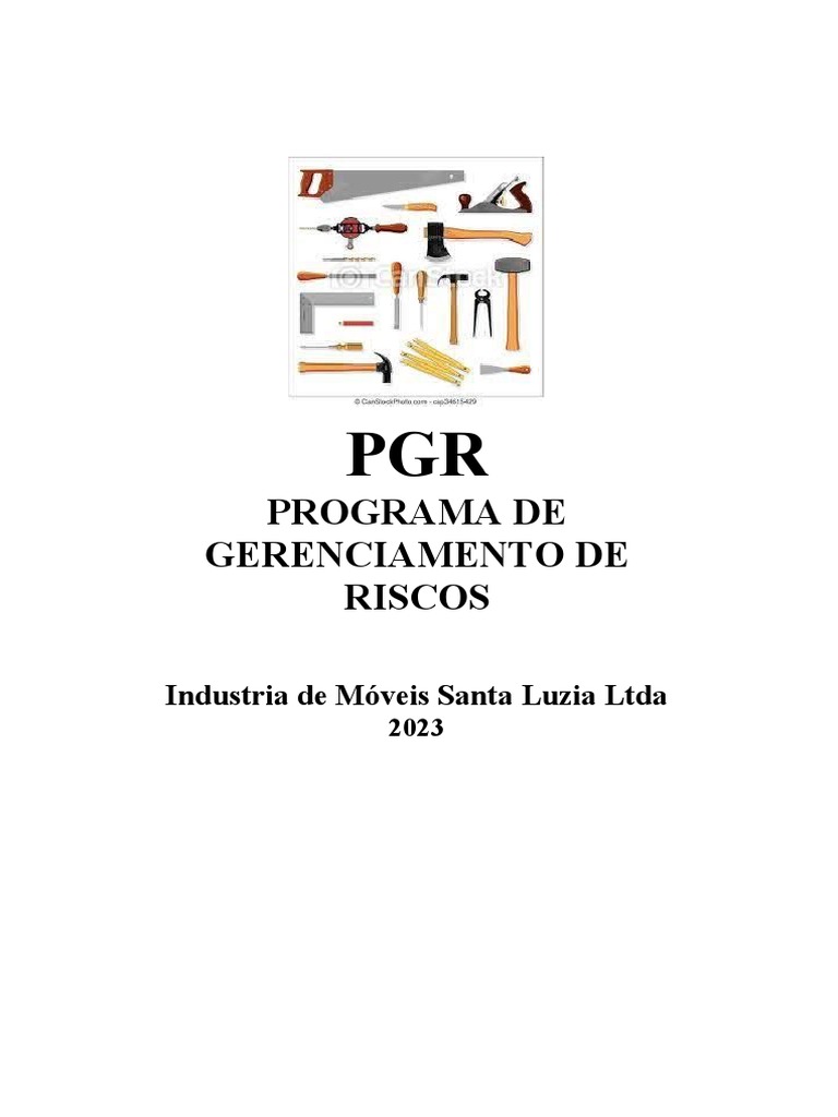 Modelo de Programa de Gerenciamento de Riscos - PGR - Docx 2 | PDF ...