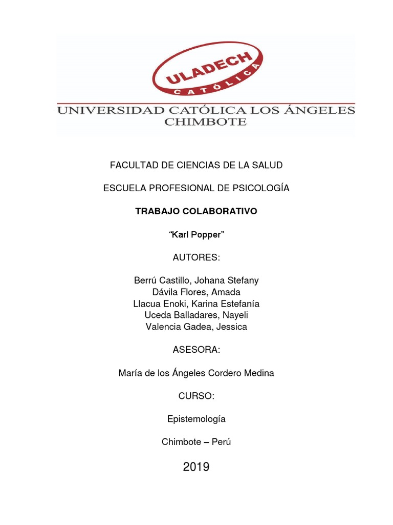 Karl Poper | PDF | Karl Popper | Método científico