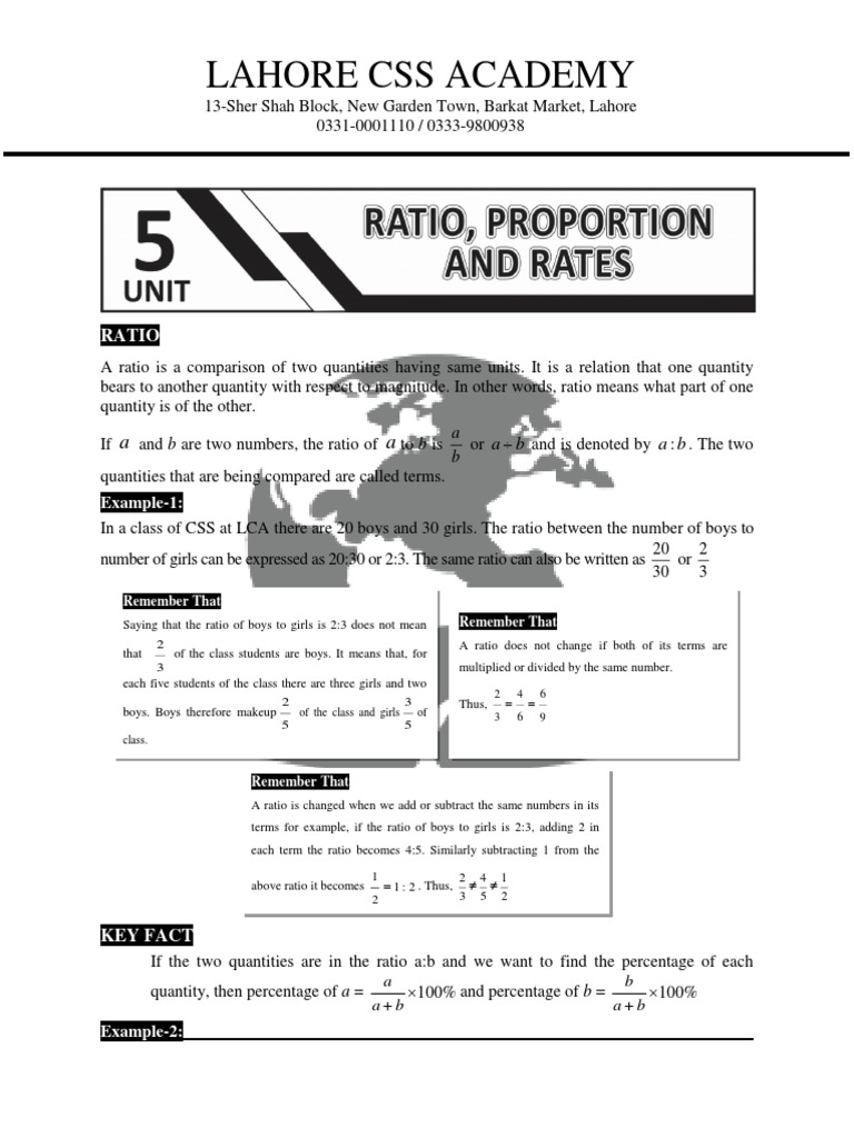 Understanding Ratios and Proportions | PDF | Triangle | Ratio