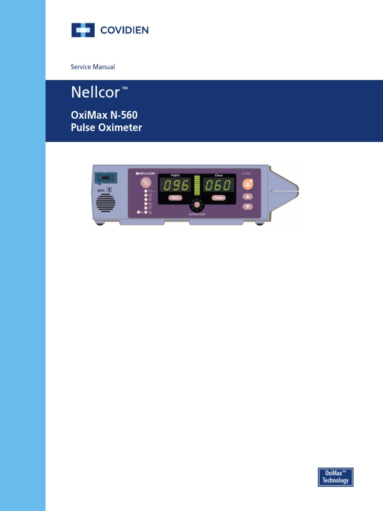 Manual Nellcor n560 | PDF | Power Supply | Computer Engineering