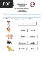 Pandiwa Worksheet | PDF