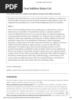 GRAS Substances in Food Regulations | PDF | Sodium Chloride | Lavandula