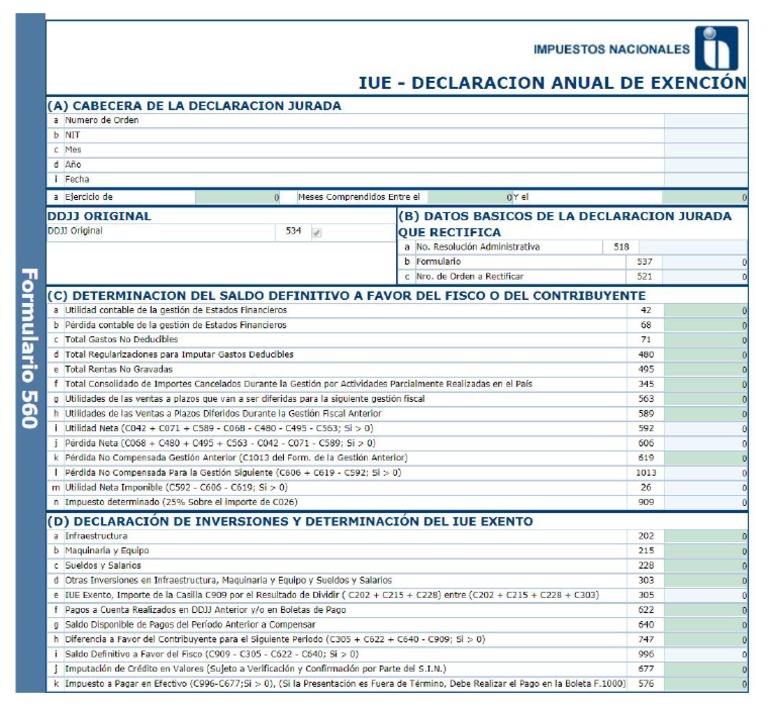 Formulario 560 v2 | PDF