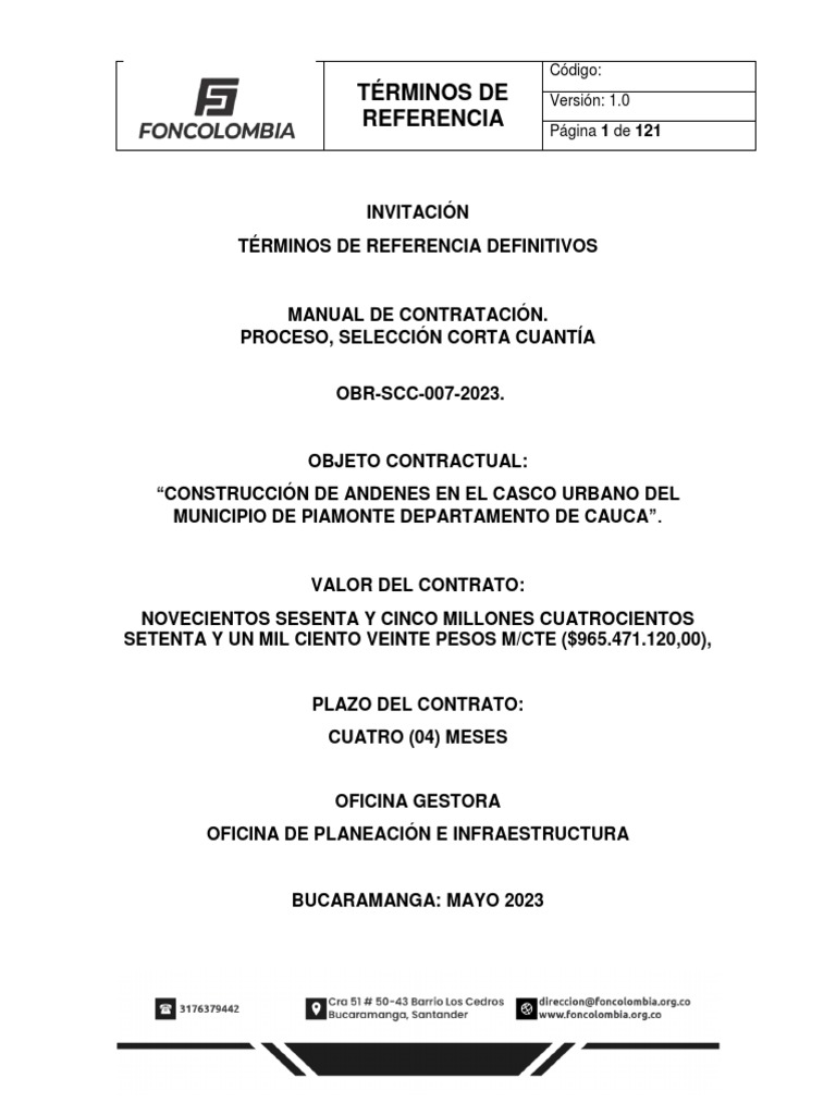 Obr SCC 007 2023 | PDF | Colombia | Estado (política)