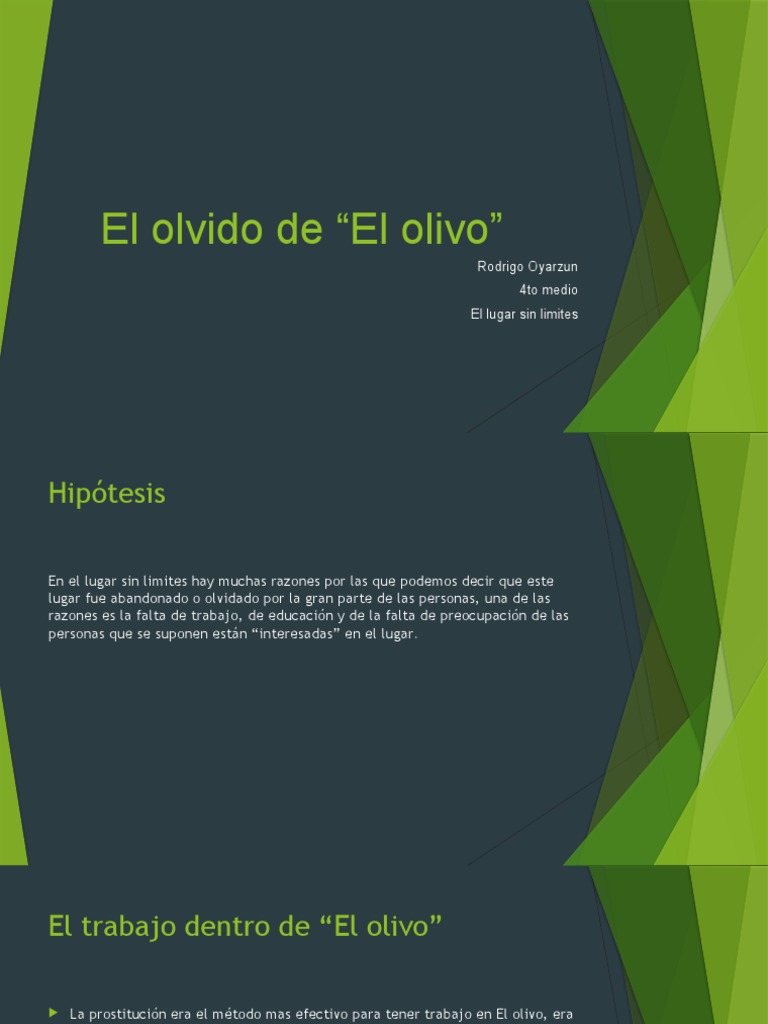 El Olvido de El Olivo | PDF