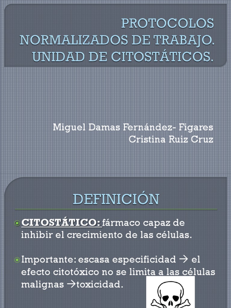 pnt7 Citostaticos 111118151123 Phpapp02 | PDF | Cuidado de la salud ...