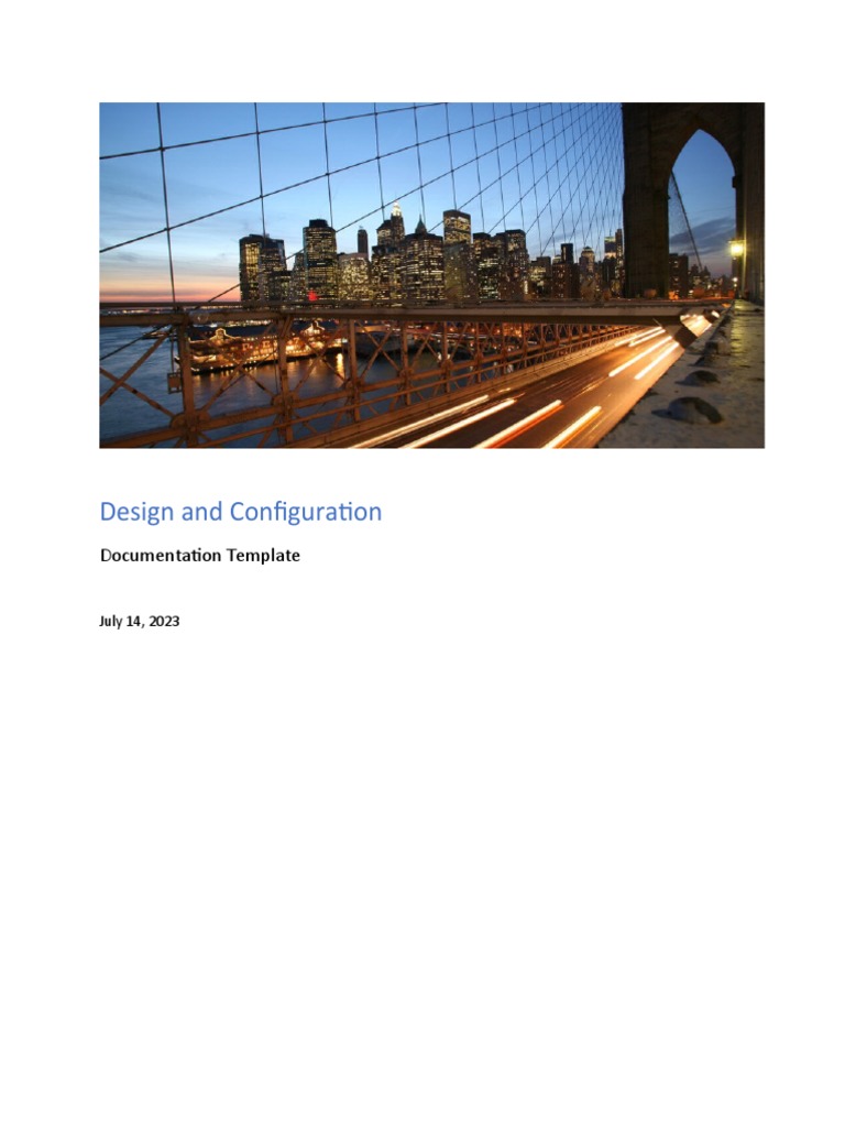 S4H - 1615 Design and Configuration Documentation Template | PDF ...