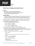 10.1.4 Packet Tracer - Configure Initial Router Settings ANSWERED | PDF | Command Line Interface ...