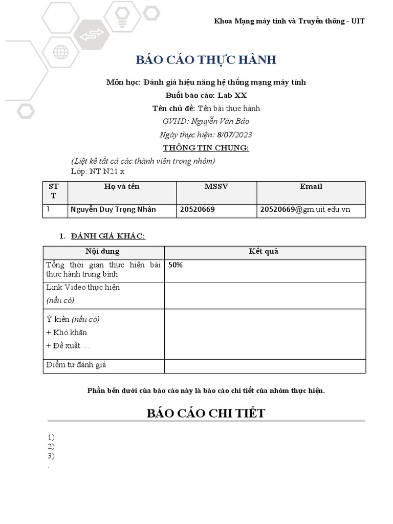 Report Template 2023 | PDF