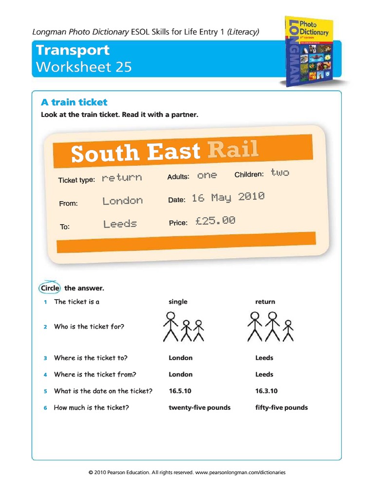 Longman Photo Dictionary ESOL Skills For Life Entry 1 (Literacy) 25-28 ...