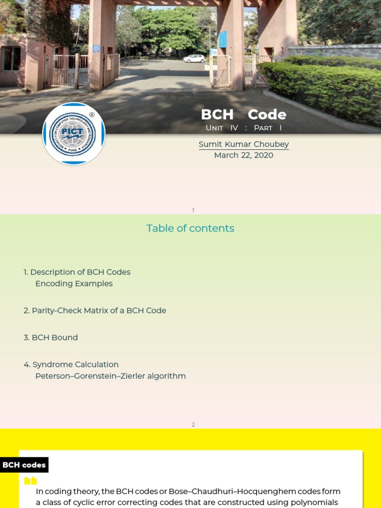 BCH Code | Download Free PDF | Algorithms | Mathematics