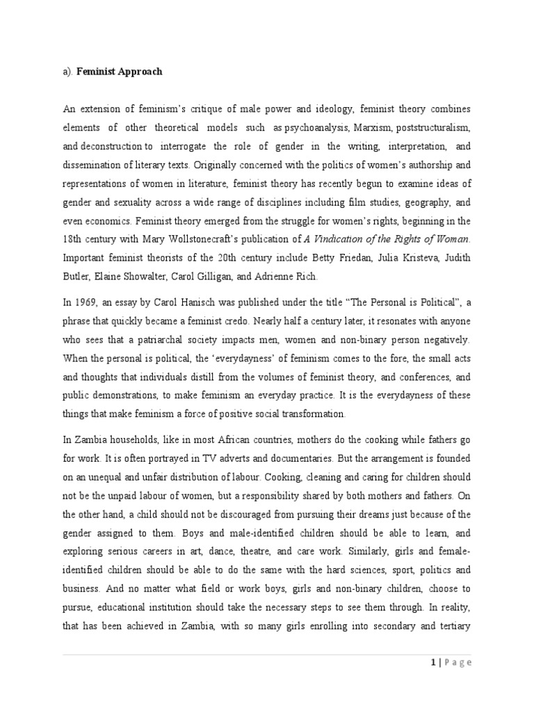 Q2 - Literally Assignment | PDF | Feminism | Gender Studies