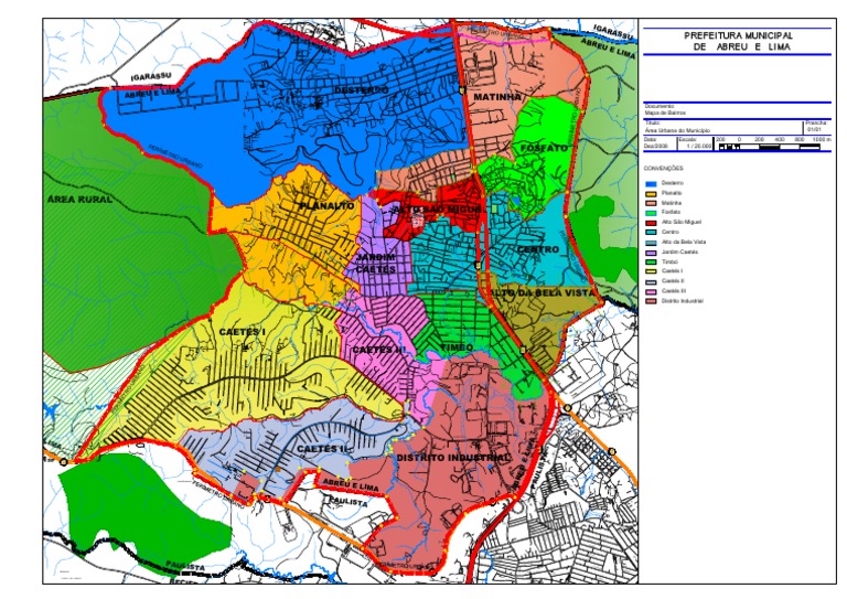 Mapa Sintese III (Lei de Bairros) | PDF