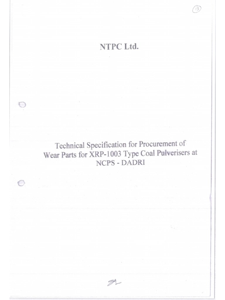 ntpc-14_technical-specifications-1-1485344438 | PDF