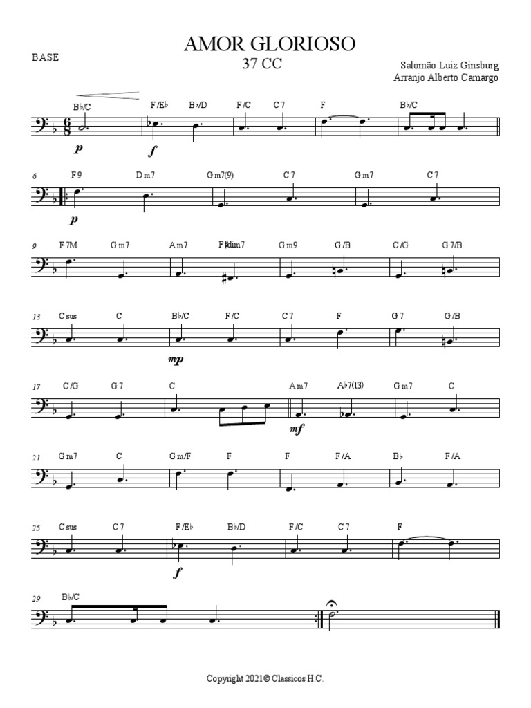 Amor Glorioso - 37 Cantor Cristão | PDF