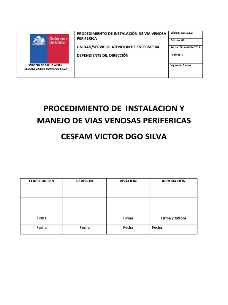 GCL 1.3 VVP Final | PDF | Terapia intravenosa | Medicina CLINICA