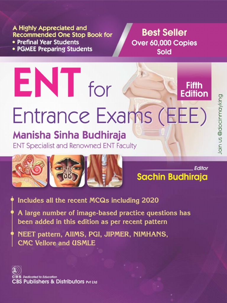 ENT EEE by Dr. Manisha Budhiraja 5th Edition_unlocked | PDF | Ear | Sensory Organs