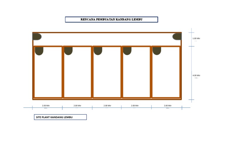 Gambar Denah Kandang Sapi | PDF