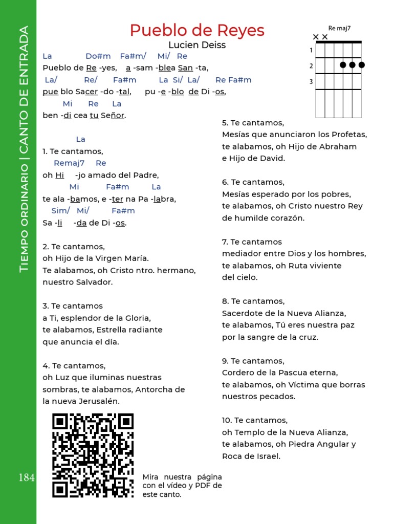 Pueblo de Reyes Acordes y Letra para Guitarra | PDF | Cristo (título)