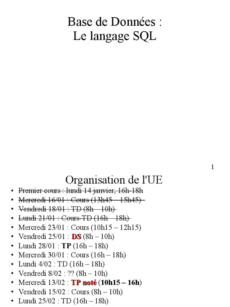BD Cours 4 MPCI Etudiants | PDF | SQL | Informatique