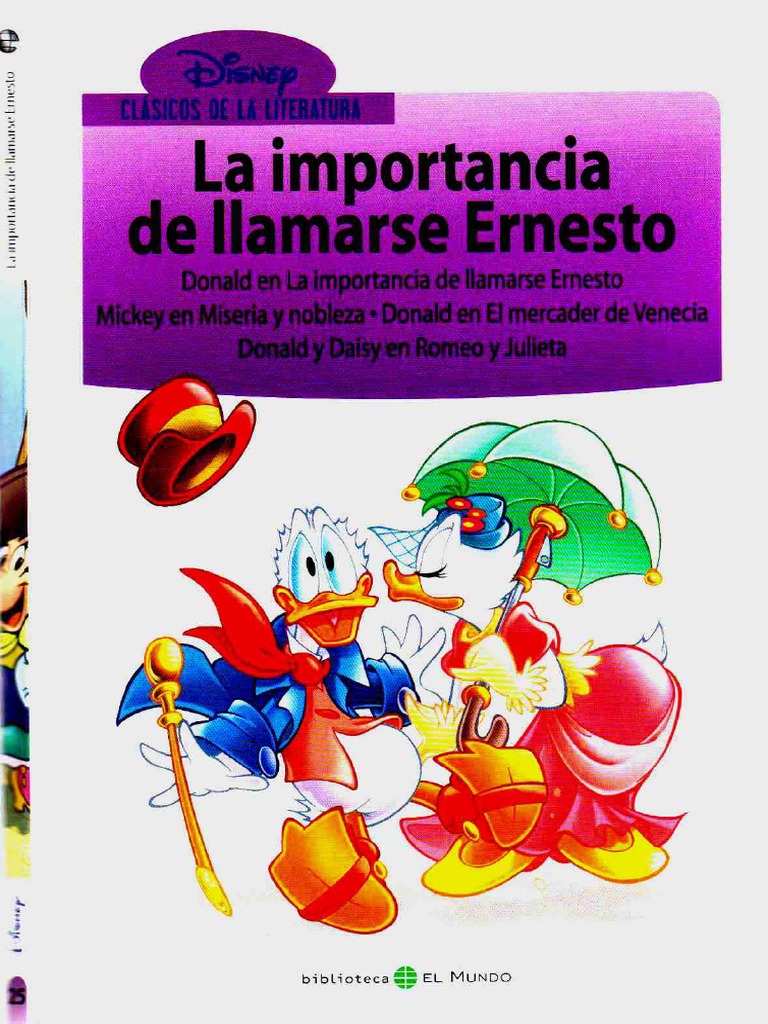 Clasicos de La Literatura 25 - La Importancia de Llamarse Ernesto | PDF