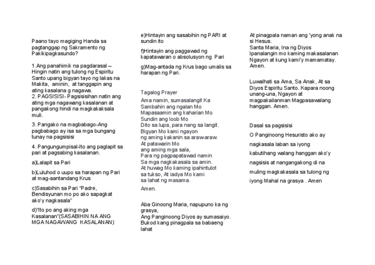 Gabay Sa Kumpisal | PDF