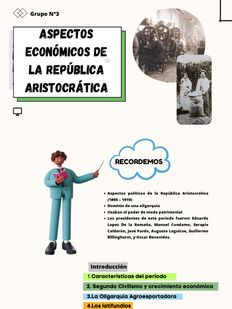 Aspectos Económicos de La República Aristocrática | PDF | Minería | Perú