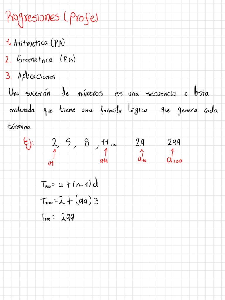 Ejercicios en Clase Motato Progresiones-1 | PDF