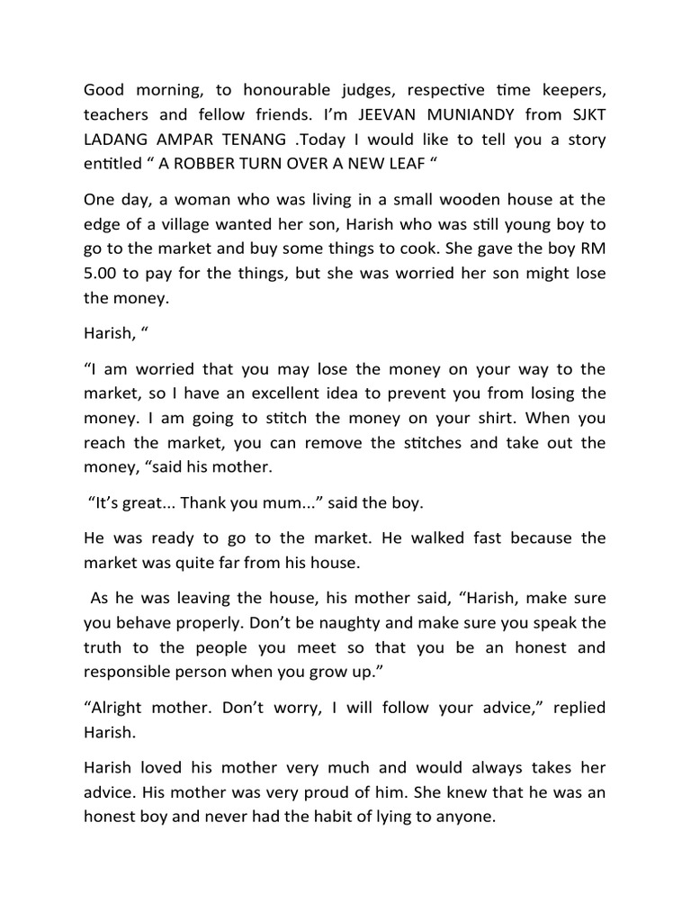 Story Telling Script 2 | PDF