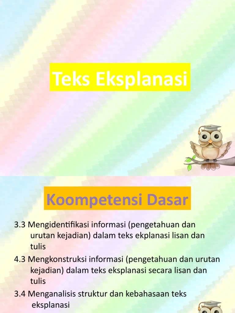 Teks Eksplanasi | PDF | Seni & Disiplin Bahasa