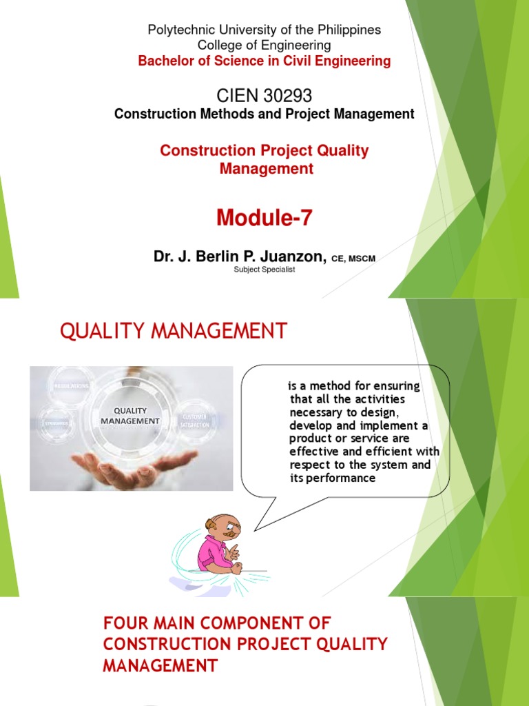 Construction Project Quality Management | PDF | Quality Assurance ...