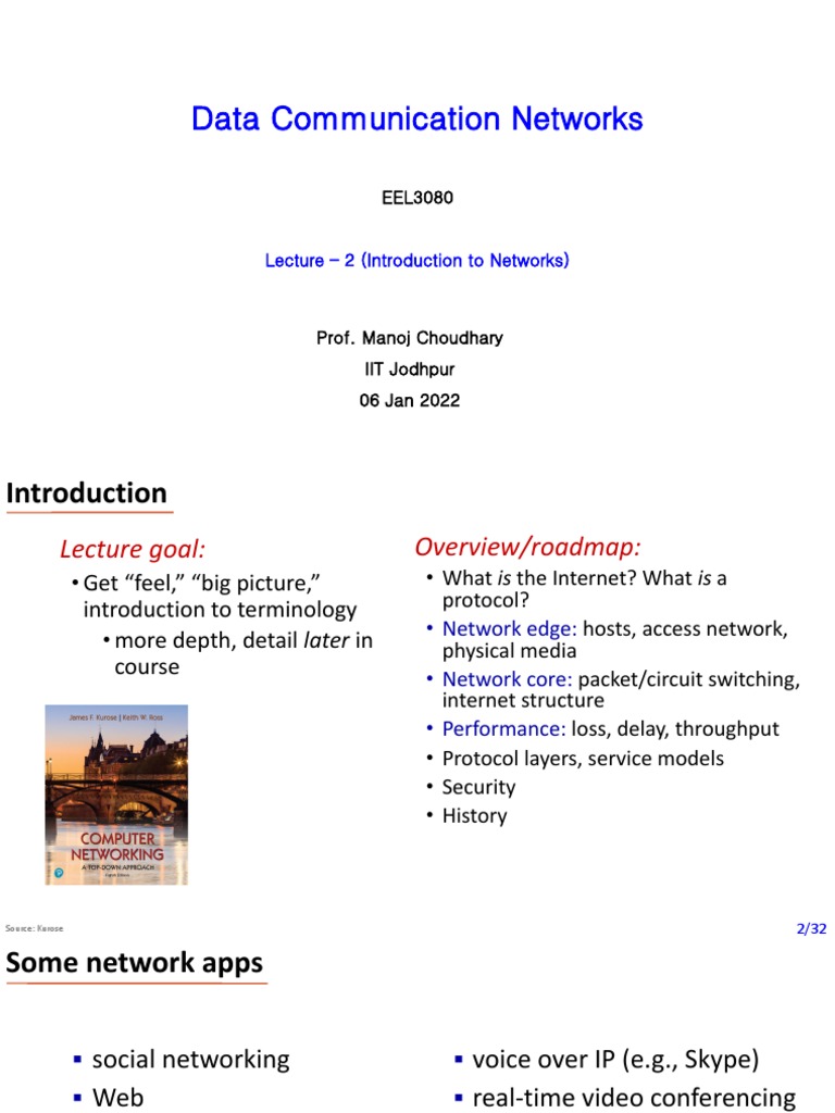 Lecture 02 - Data Communication Networks 2022.01.06.Pptx | PDF ...