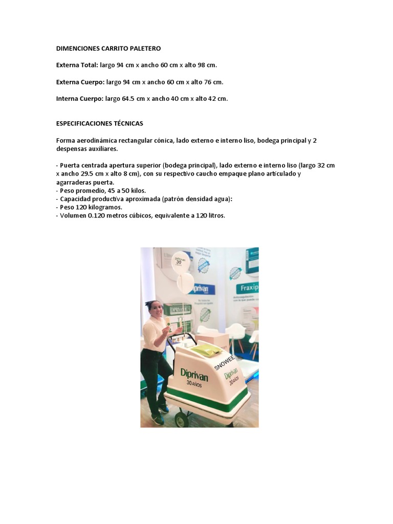 Ficha Técnica Carro Paletero | PDF