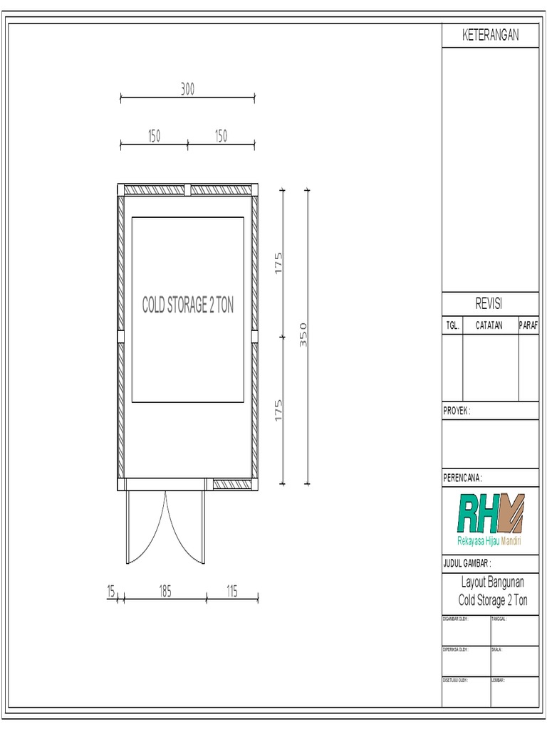 Layout Bangunan Cold Storage 2 Ton | PDF