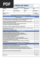 Check List de Máquinas e Equipamentos - NR 12 - NR12 | PDF | Máquinas ...