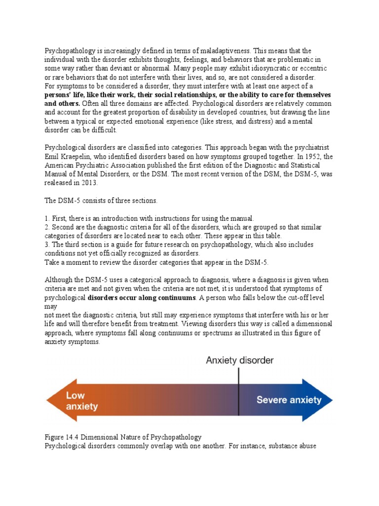 Unit 14 Psychological Disorders | PDF | Mental Disorder | Autism Spectrum