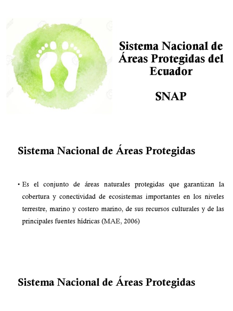 Conferencia 14. SNAP Ecuador | PDF | Entorno natural | Biodiversidad