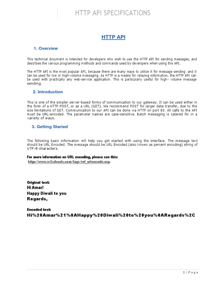 HTTP SMS Api | PDF | Hypertext Transfer Protocol | Xml