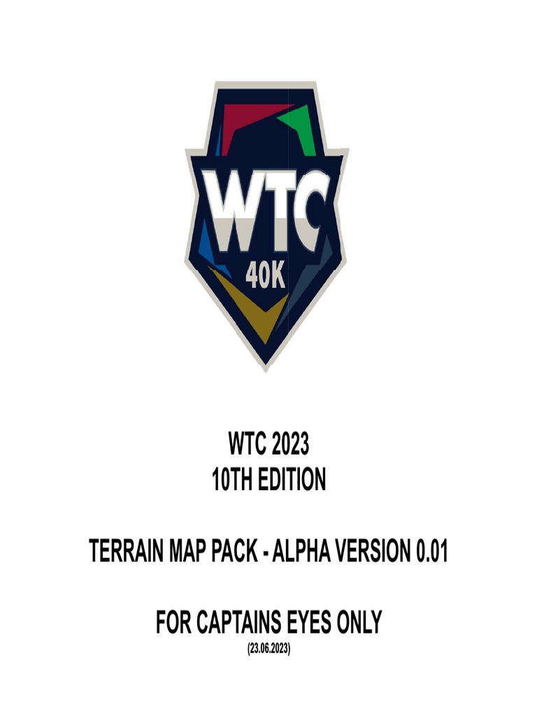 WTC Terrain Map Pack Overview | PDF